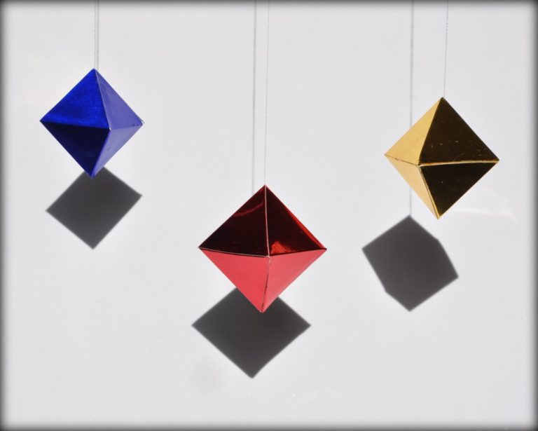 Montessori Octahedron mobile - simple but gorgeous - Montessori Edited