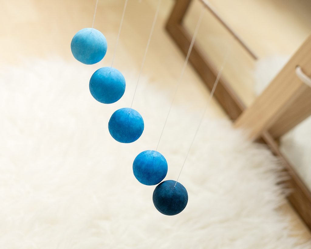 DIY Mobile Set for 2 months olds - Montessori Edited