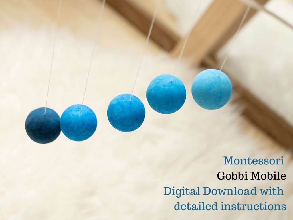 Digital Gobbi mobile - painted - Montessori Edited